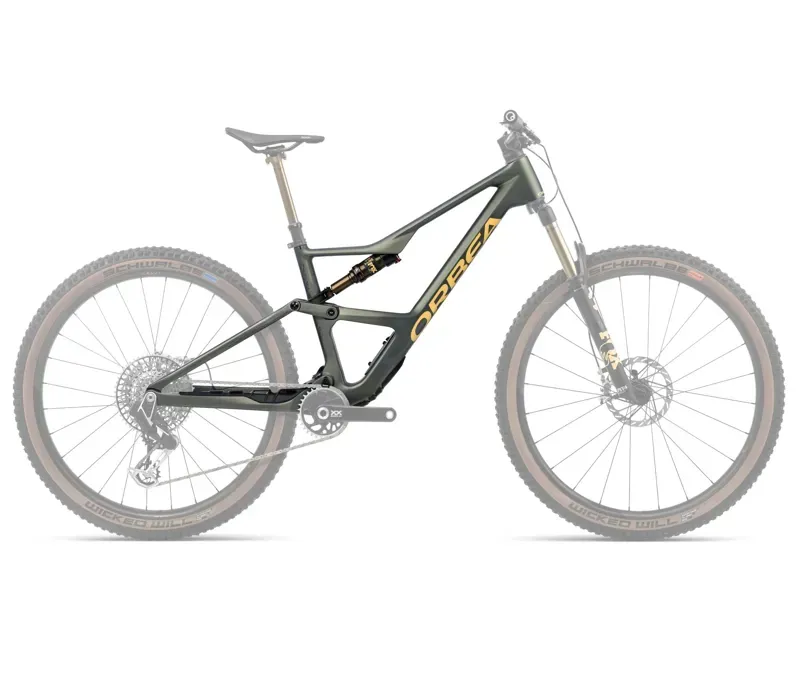 Orbea Occam Omr+Fox I-Line Float Sl Mountain Bike Frame In Green/Yellow